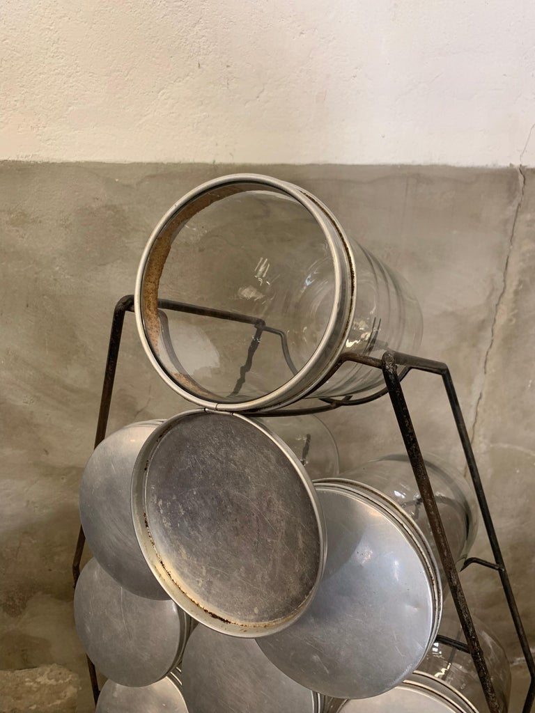 Dutch Candy Jar Rack, 1930's, in Realy Good Condition at 1stDibs