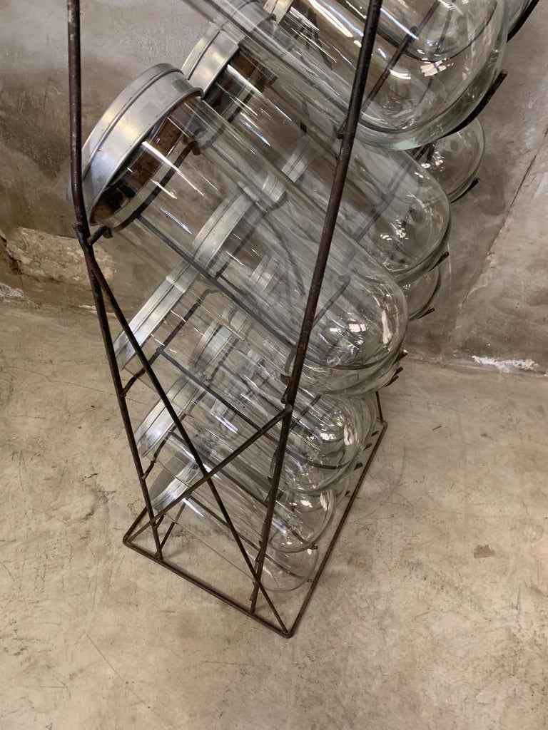 Dutch Candy Jar Rack, 1930's, in Realy Good Condition at 1stDibs