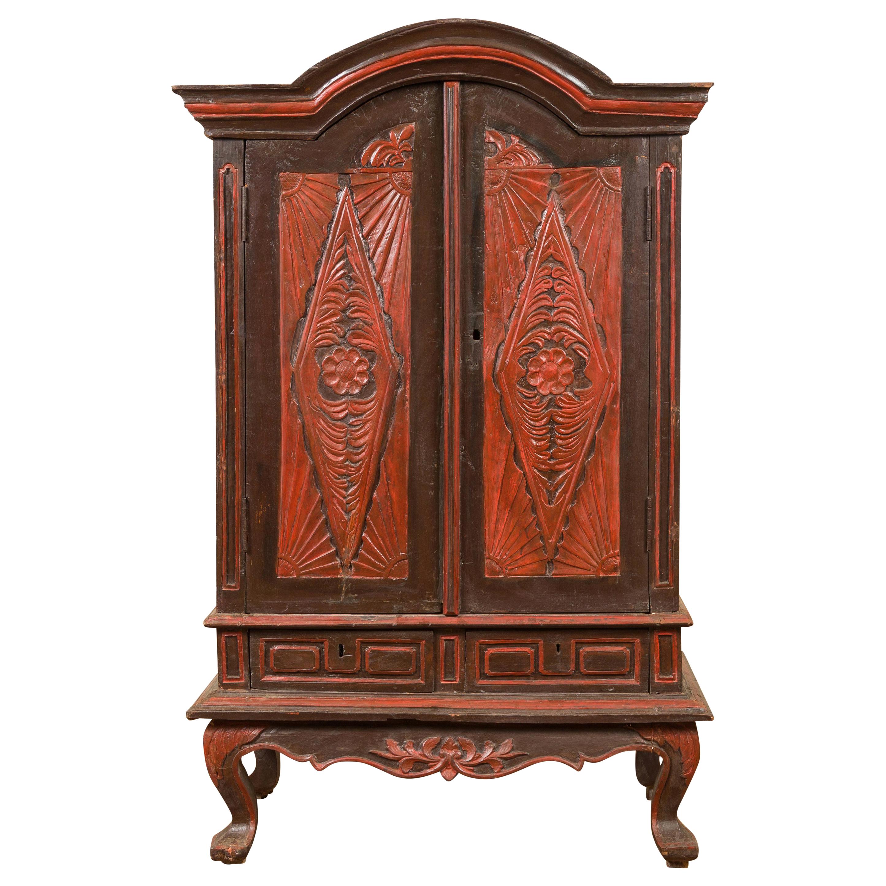 19th Century French Colonial Cabinet with Mother of Pearl For Sale at ...