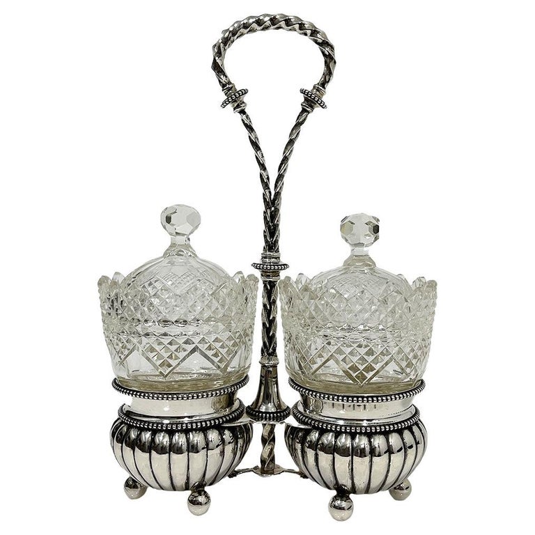 Dutch cruet pickle set by van Kempen and sons, 1891 For Sale at 1stDibs