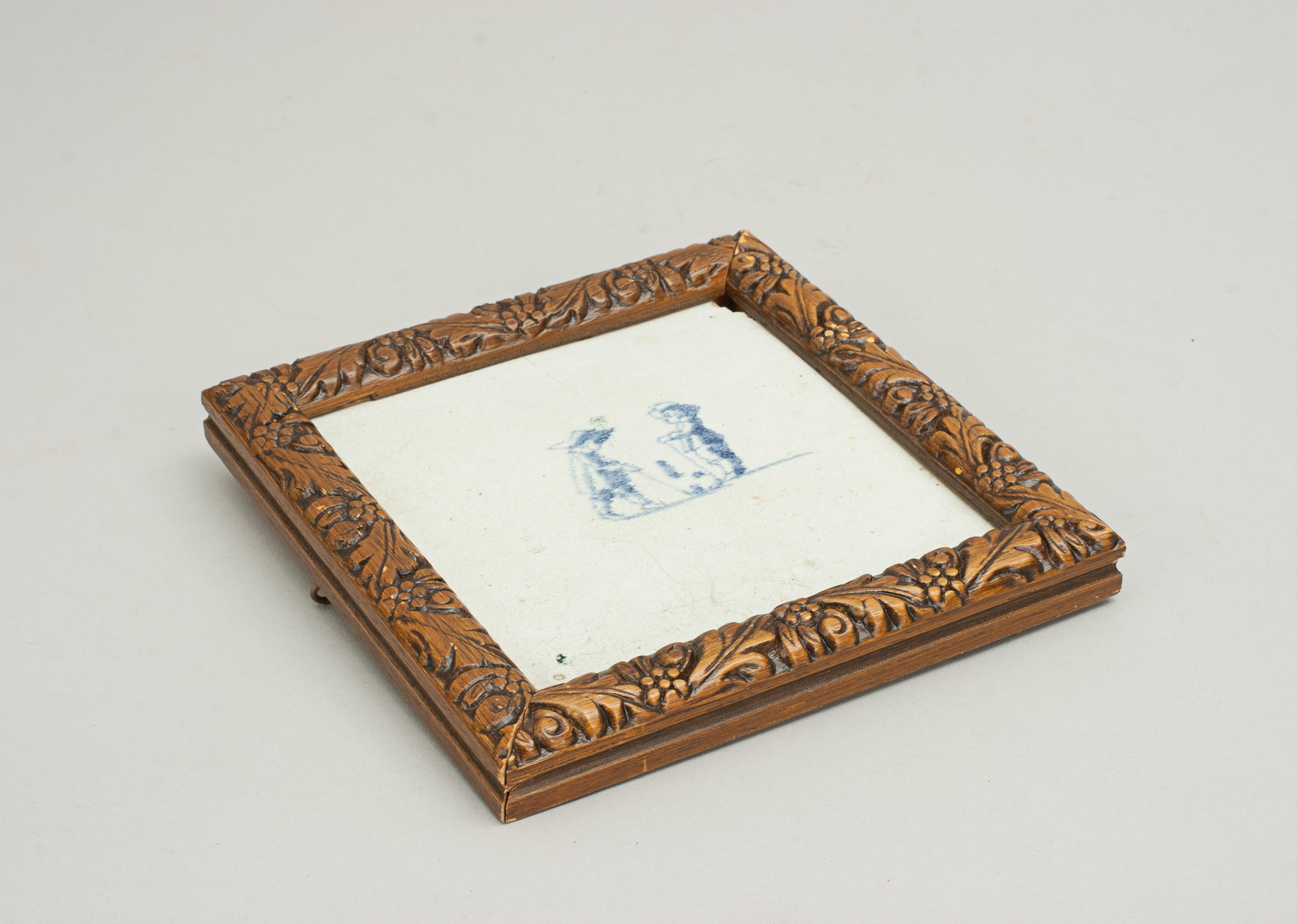 Dutch Delft Golf Tile For Sale at 1stDibs