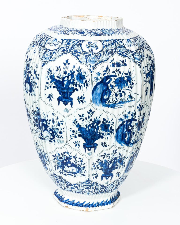 Dutch Delft Painted Vase at 1stDibs