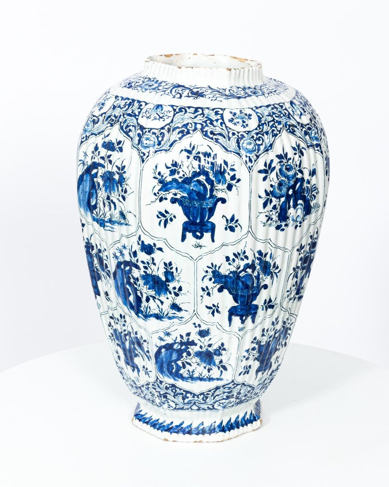 Dutch Delft Painted Vase at 1stDibs