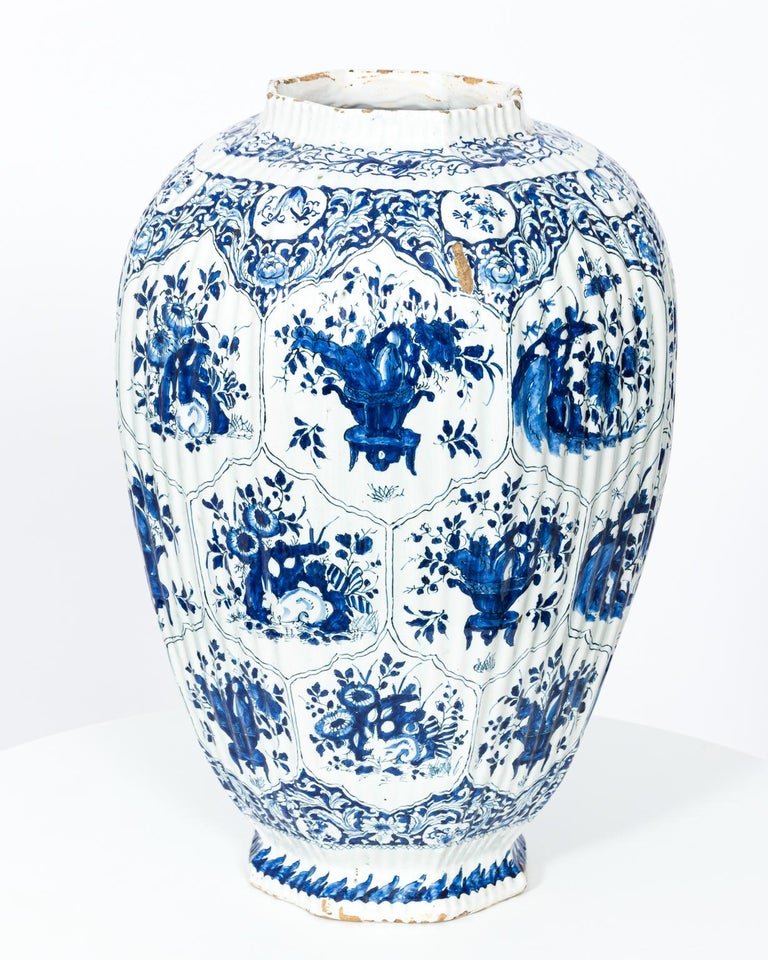 Dutch Delft Painted Vase at 1stDibs