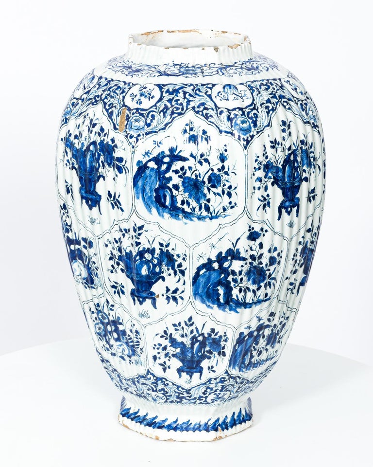 Dutch Delft Painted Vase at 1stDibs