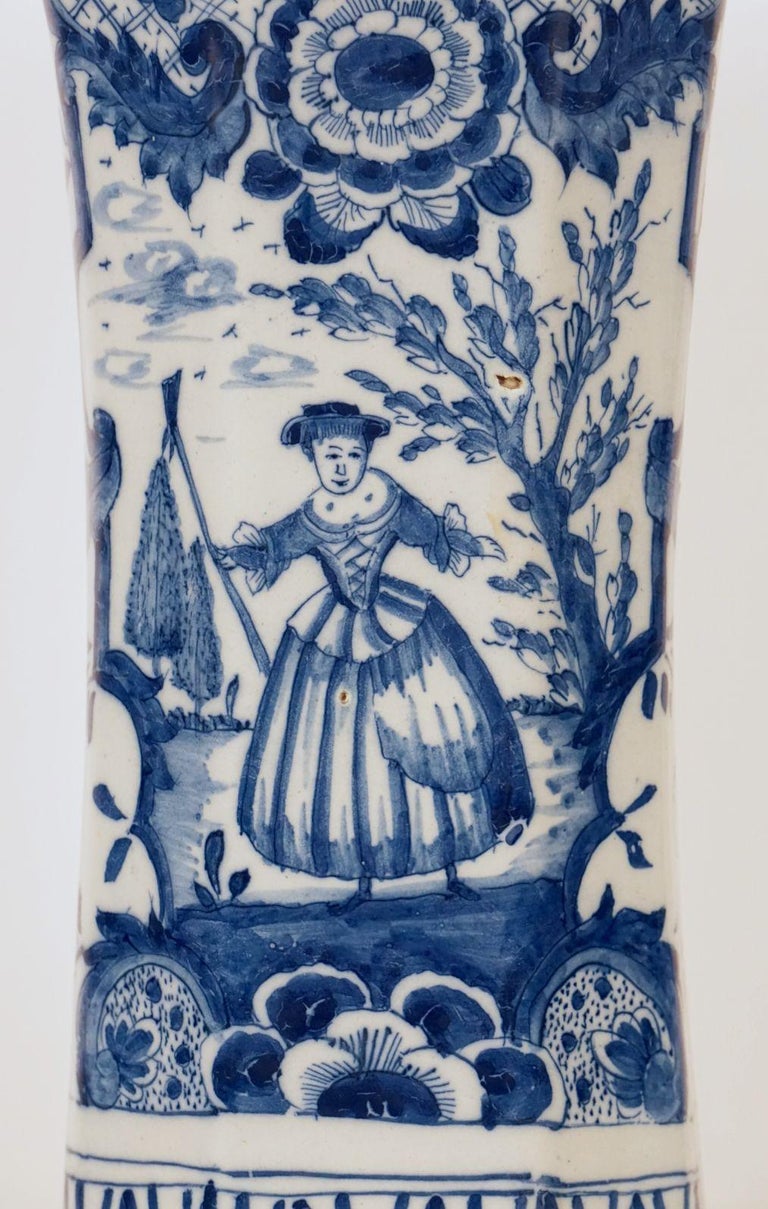 Dutch Delft Vases by Jan Jansz, Van Der Kloot from the 19th Century For ...