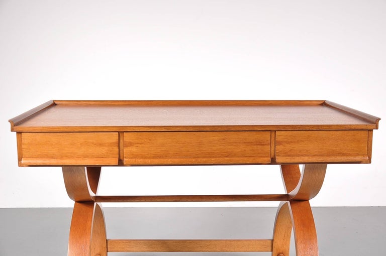Dutch Design Oak Desk, 1940 at 1stDibs