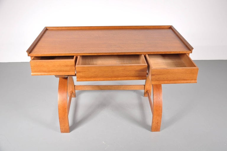Dutch Design Oak Desk, 1940 at 1stDibs