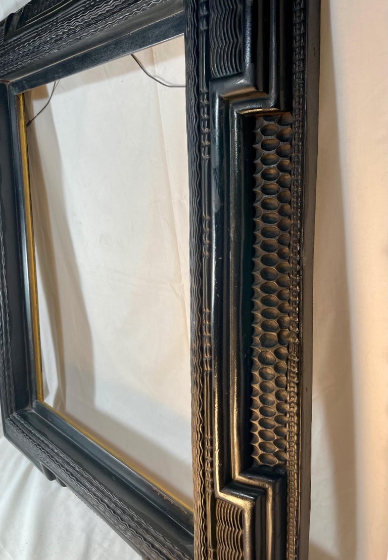 Dutch Ebonized Ripple Molded Picture Frame Early 20th Century at ...