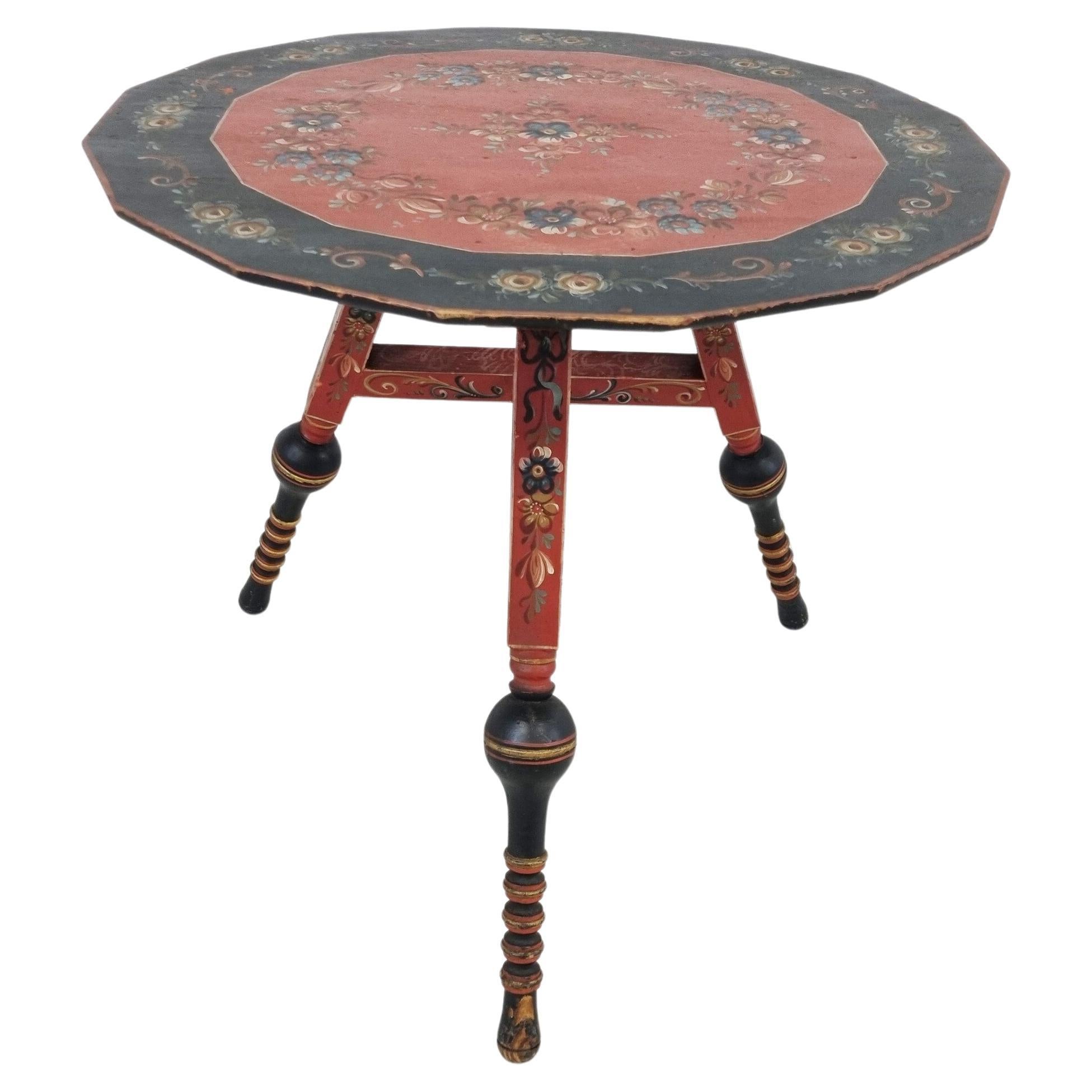Dutch Folk Art Hindeloopen Coffee Table, 19th Century For Sale at 1stDibs