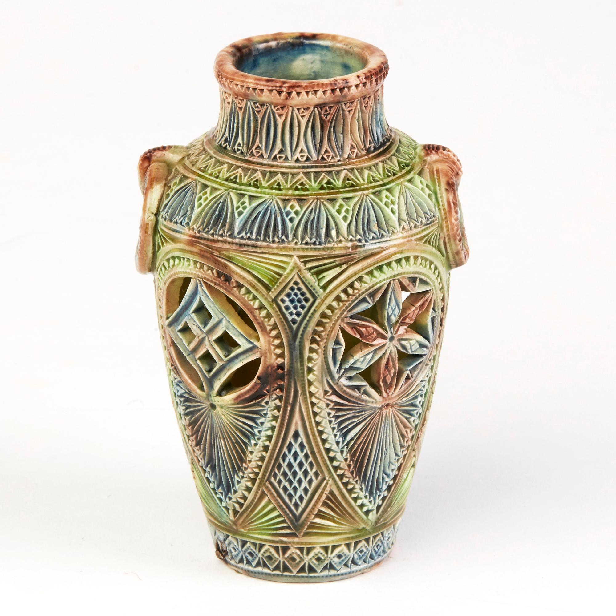Dutch Frisian Art Pottery Twin Handled Vase, circa 1900 at 1stDibs ...