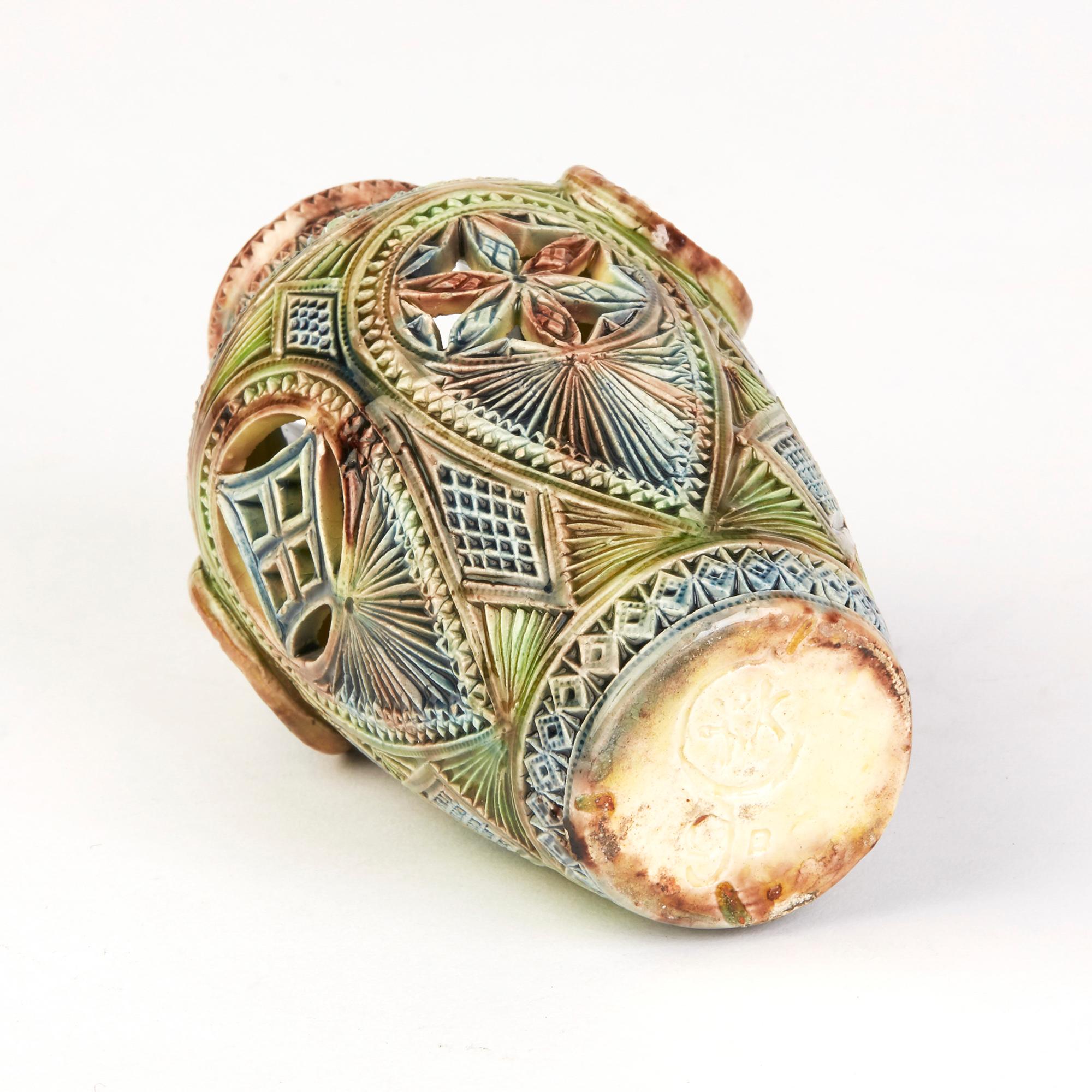 Dutch Frisian Art Pottery Twin Handled Vase, circa 1900 at 1stDibs ...