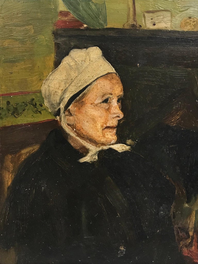 Dutch Impressionist - Antique Dutch Impressionist Oil Painting Portrait ...