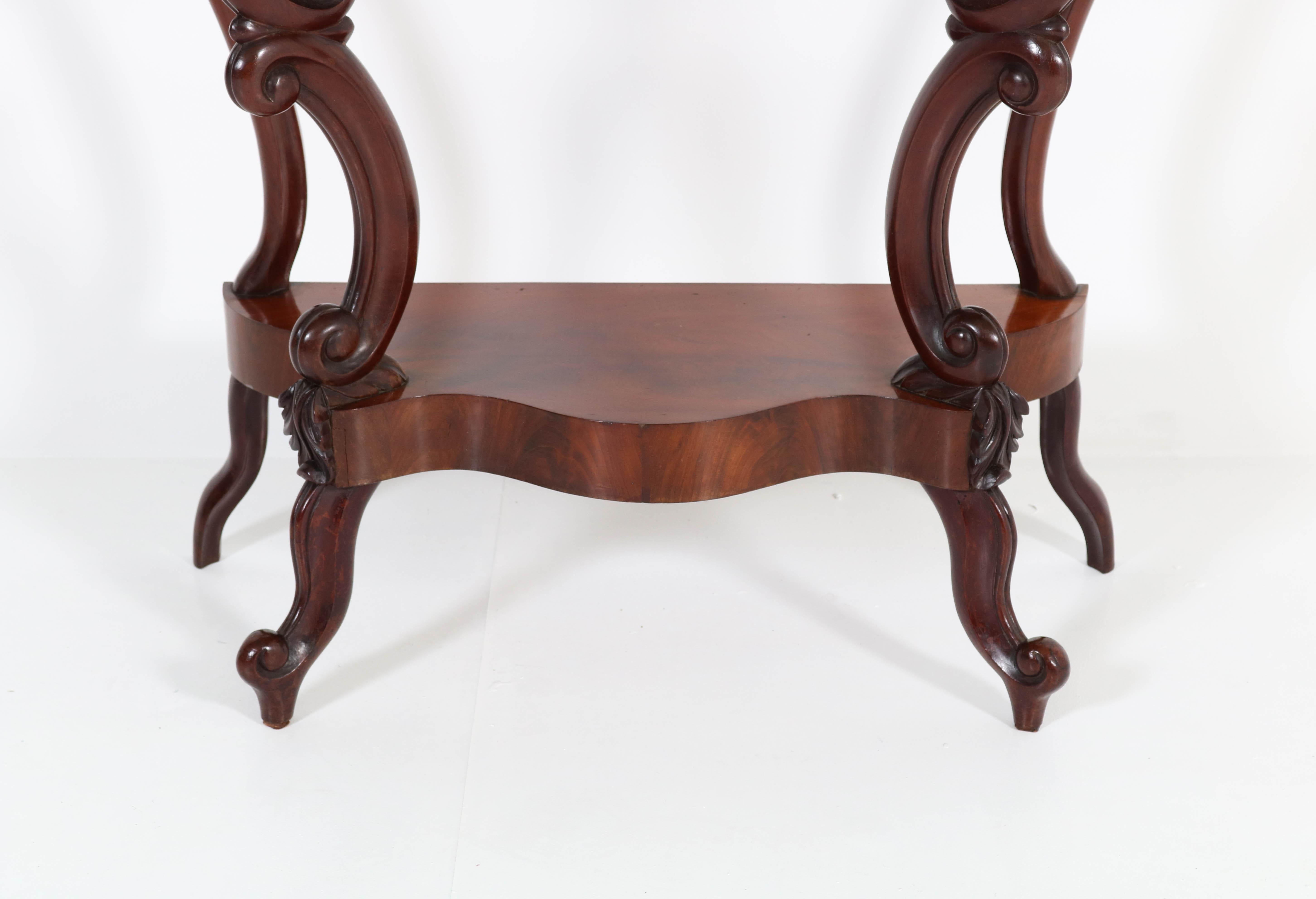 Dutch Mahogany Louis Philippe Console Table, 1850s For Sale at 1stDibs