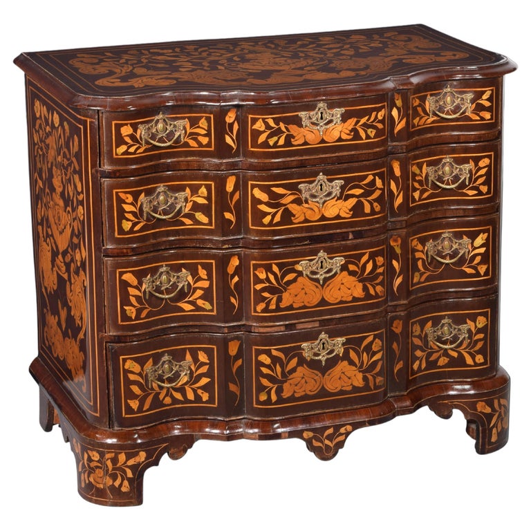 Dutch Marquetry Chest of Drawers or Commode, 18th Century For Sale at ...