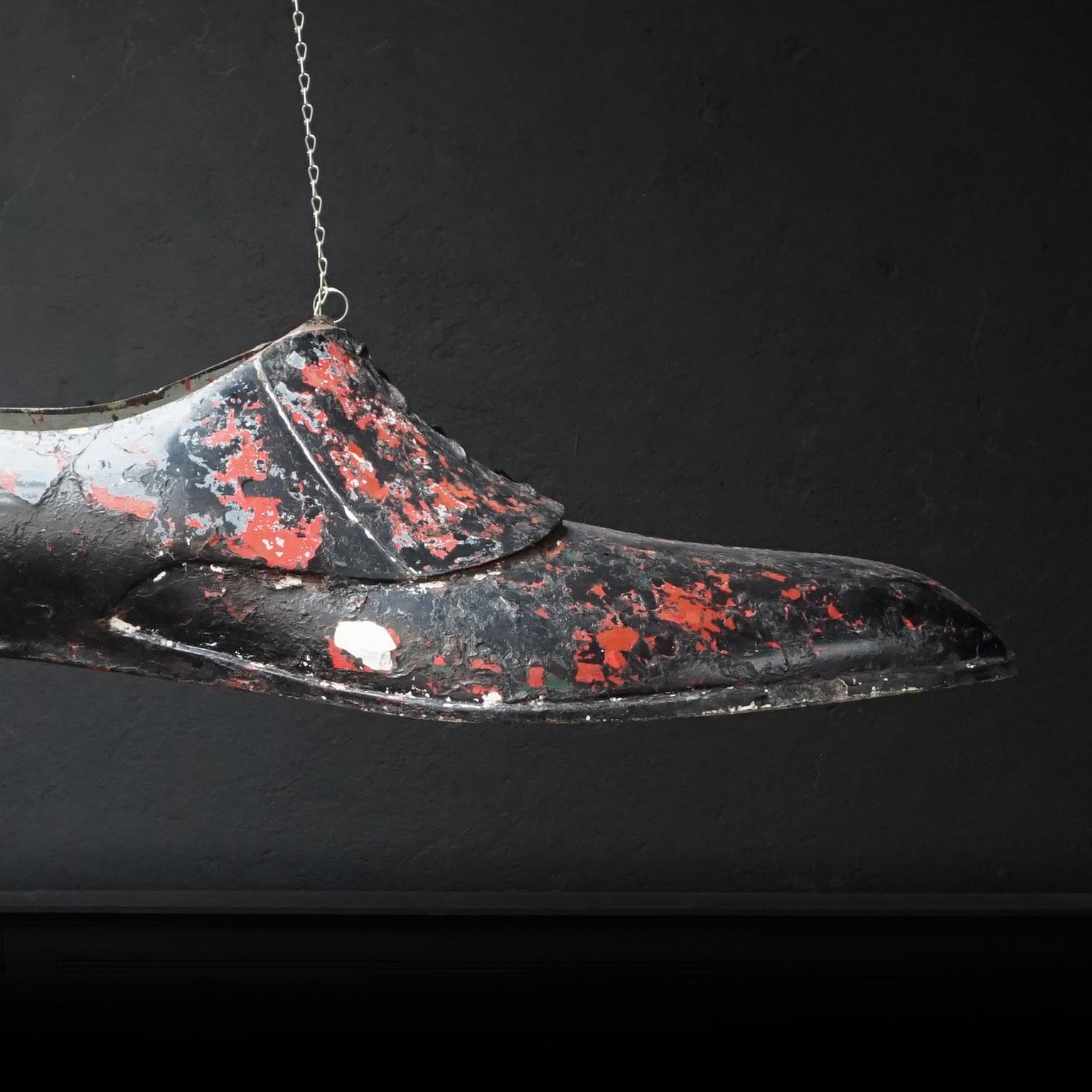 Dutch Midcentury Giant Polyester Industrial Shoe Cobbler Display Store ...