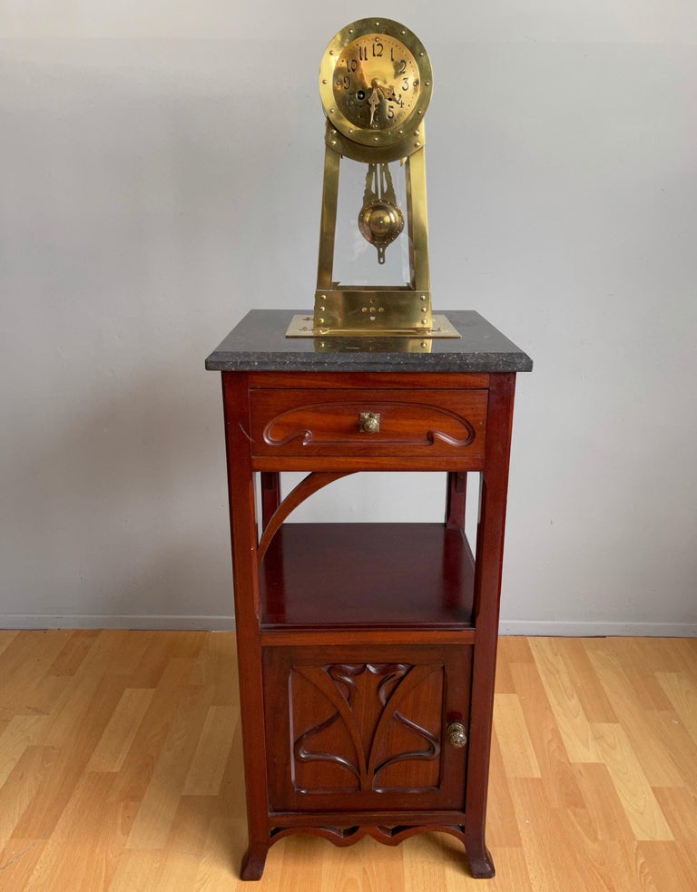 Dutch Modernist Design Hand Crafted Brass and Beveled Glass Table ...