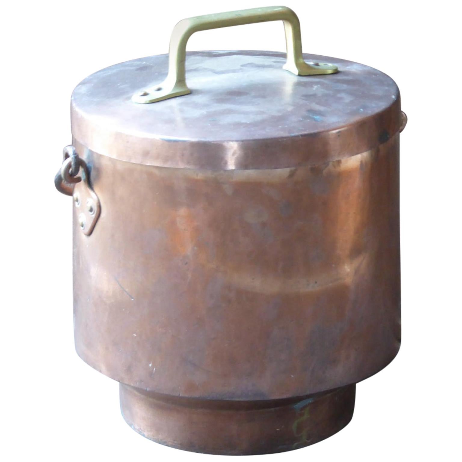 Dutch Napoleon III Log Basket, 19th Century, Copper and Brass For Sale ...