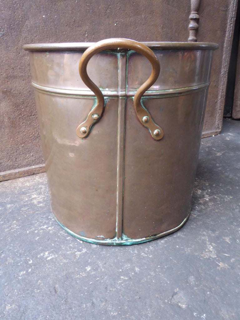 Dutch Napoleon III Log Basket, 19th Century at 1stDibs