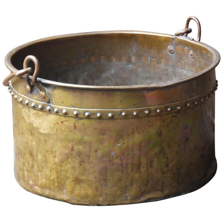 Dutch Napoleon III Log Basket, 19th Century at 1stDibs