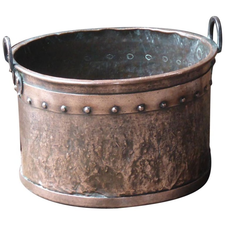 Dutch Napoleon III Log Basket, 19th Century at 1stDibs