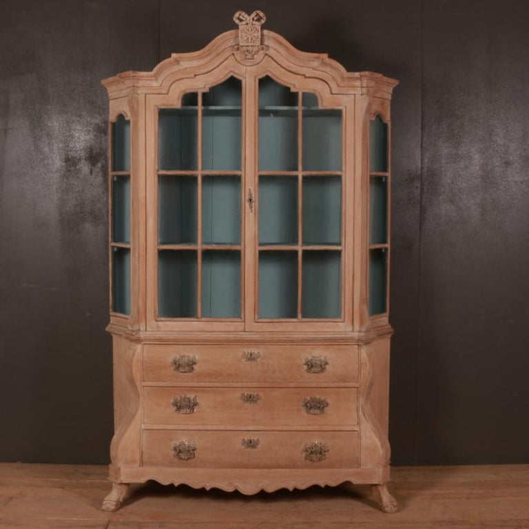 Dutch Oak Display Cupboard at 1stDibs