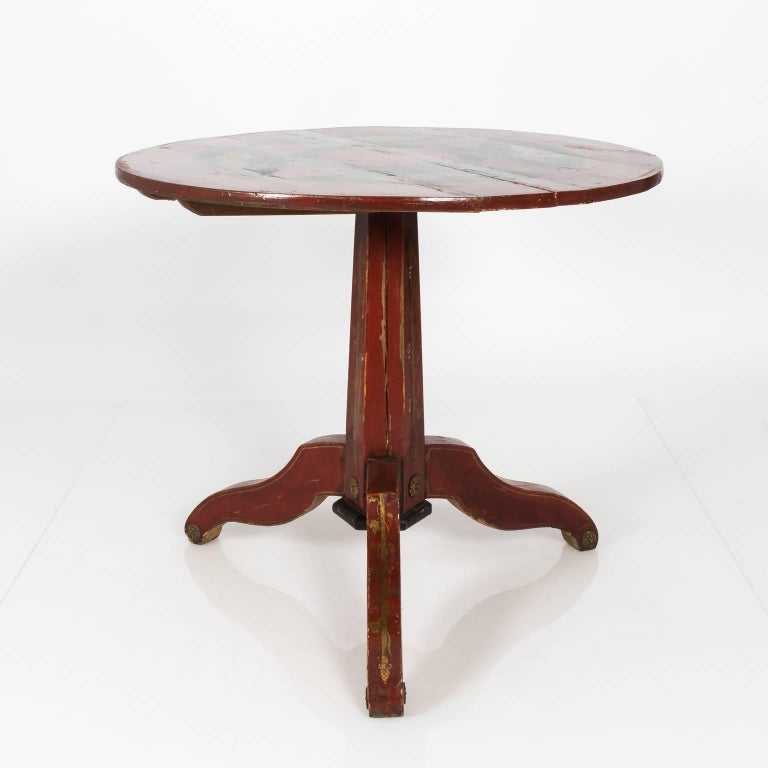 Dutch Painted Tiltop Table For Sale at 1stDibs | dutch spinning top table