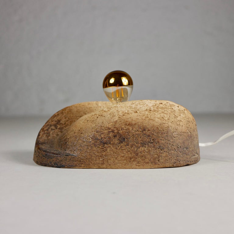 Dutch Pebble Shape Table or Wall Lamp in Ceramics, 1970s For Sale at ...