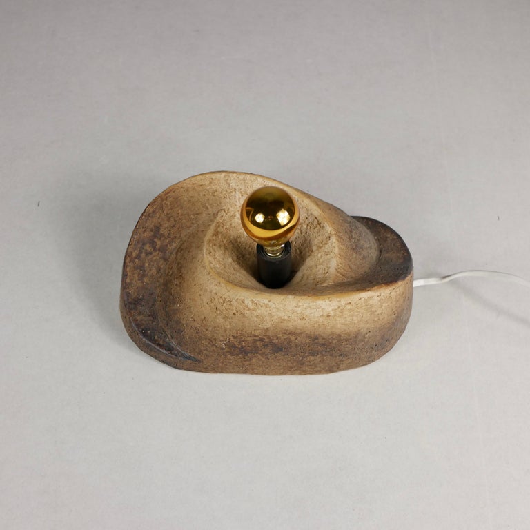 Dutch Pebble Shape Table or Wall Lamp in Ceramics, 1970s For Sale at ...