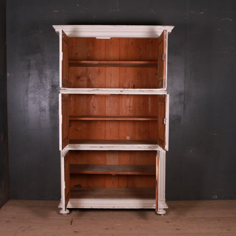 Dutch Pine Linen Cupboard For Sale at 1stDibs