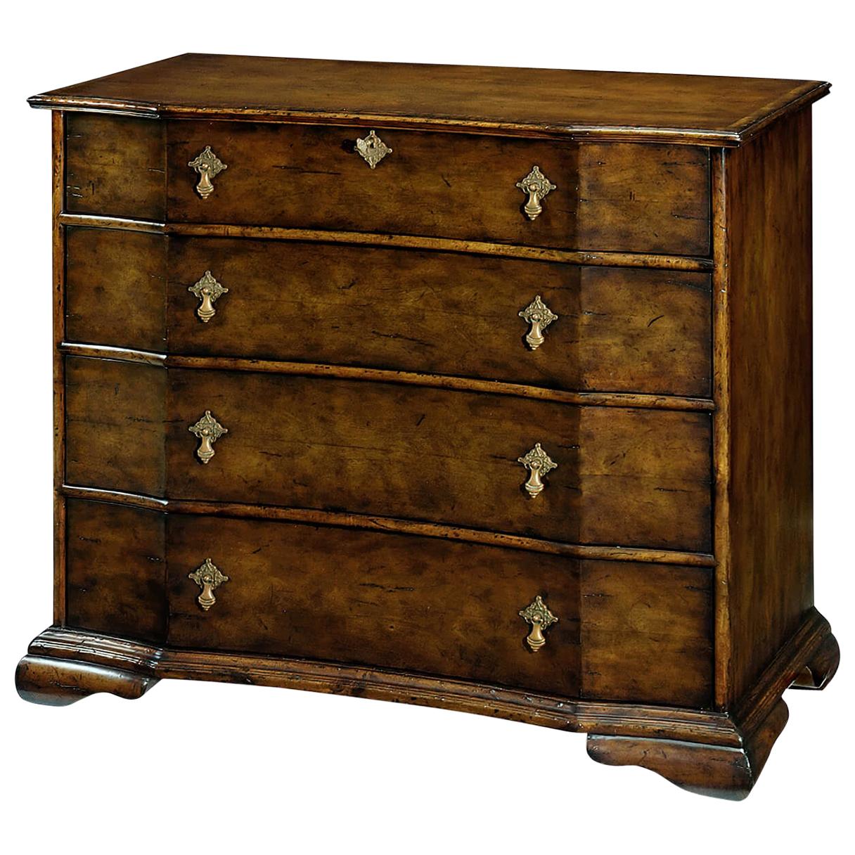 18th Century Walnut Queen Anne Chest on Frame For Sale at 1stDibs