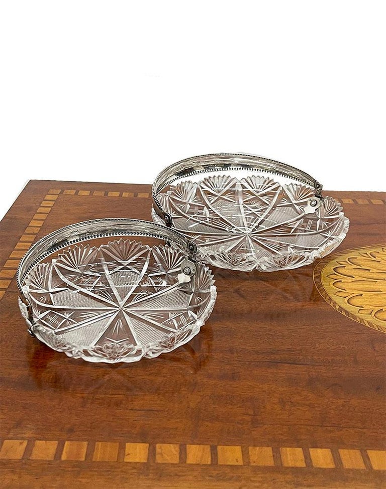 Dutch Silver and Crystal Dishes, 1917 For Sale at 1stDibs