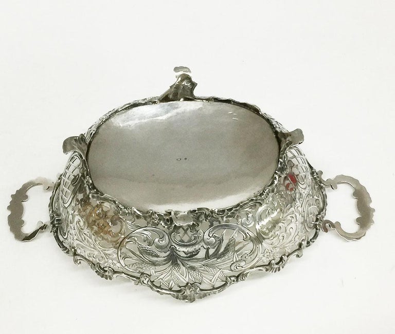 Dutch Silver Bread Basket, 1896 For Sale at 1stDibs | sterling silver ...