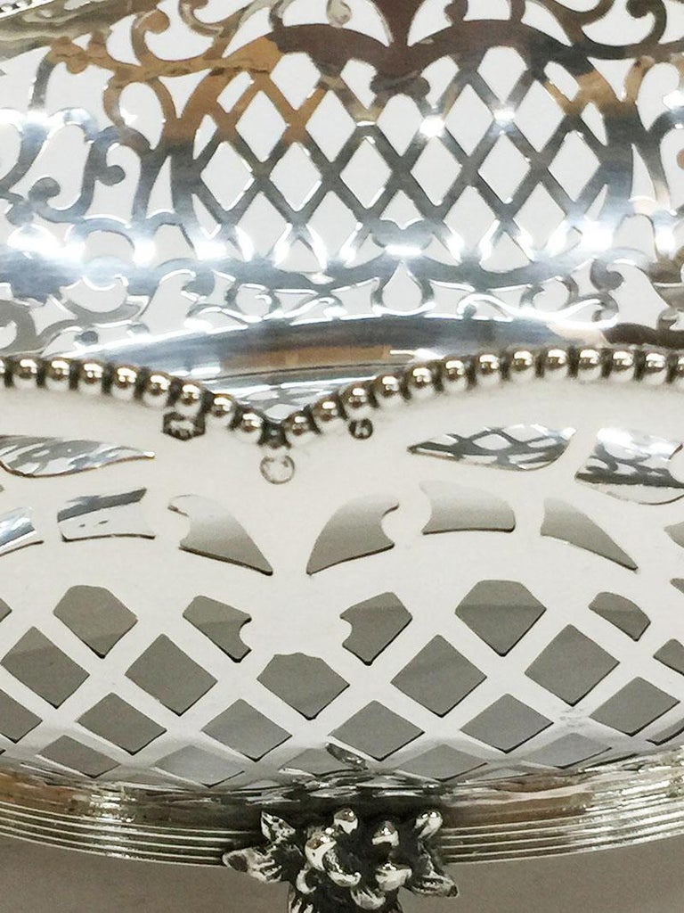 Dutch Silver Bread Basket, J. Krins, Schoonhoven, 1967 For Sale at 1stDibs