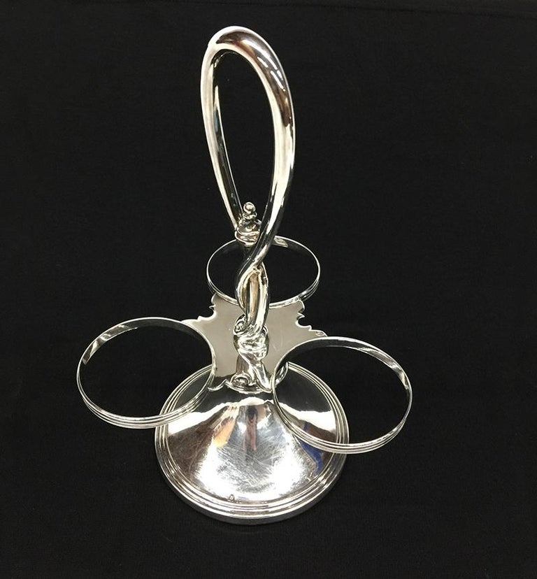 Dutch Silver Crystal Cut Table Set, 19th Century at 1stDibs