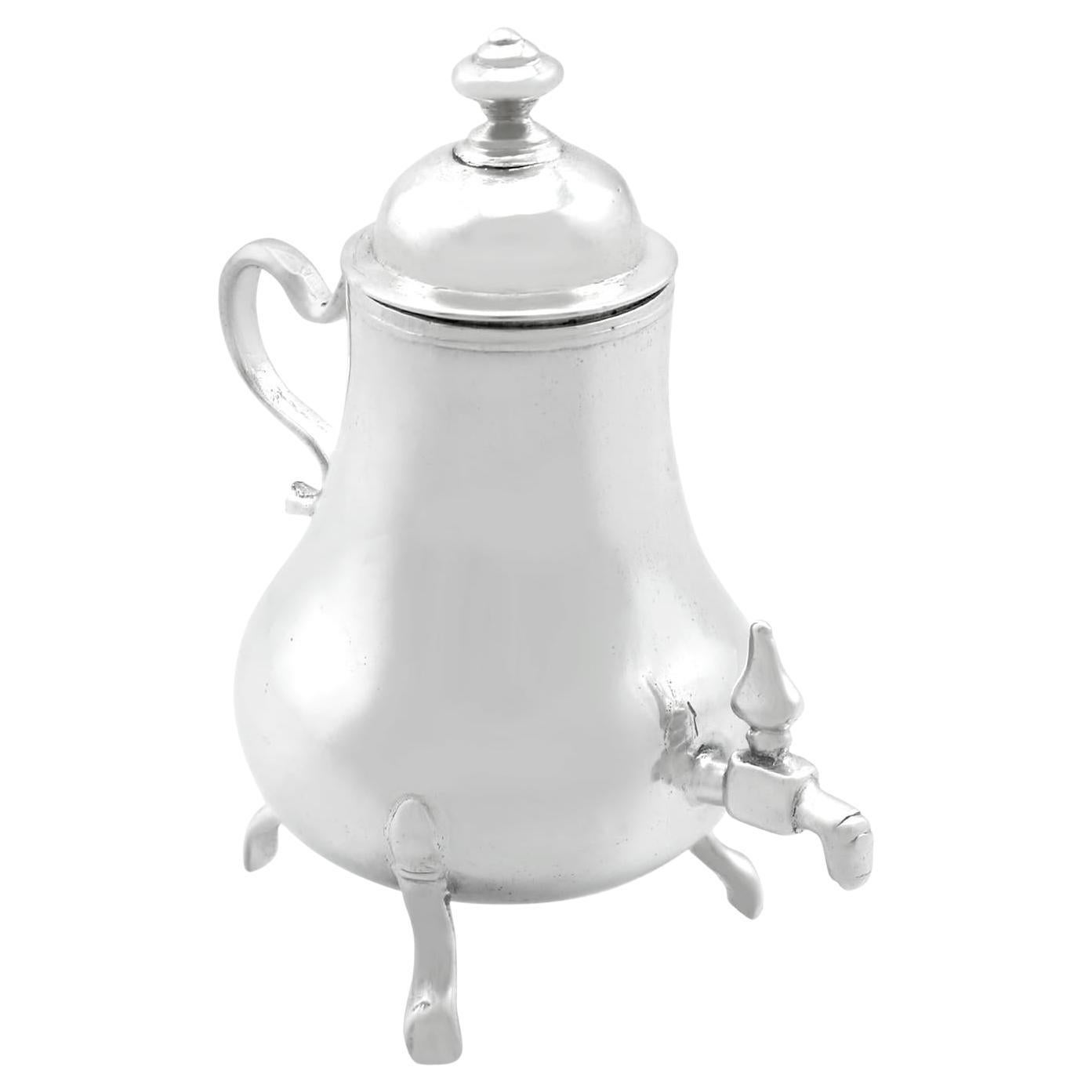 Dutch Silver Miniature Samovar/Coffee Urn - Antique 1722 For Sale at ...