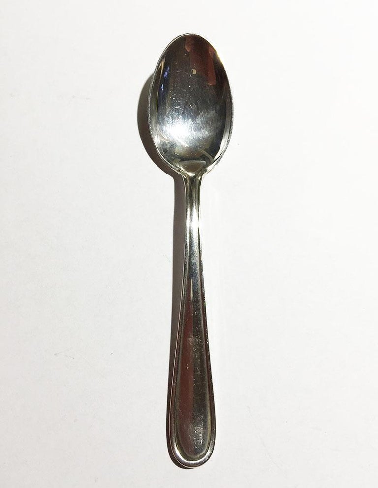Dutch Silver Spoon Box in Biedermeier Style with Mocca Spoons For Sale ...
