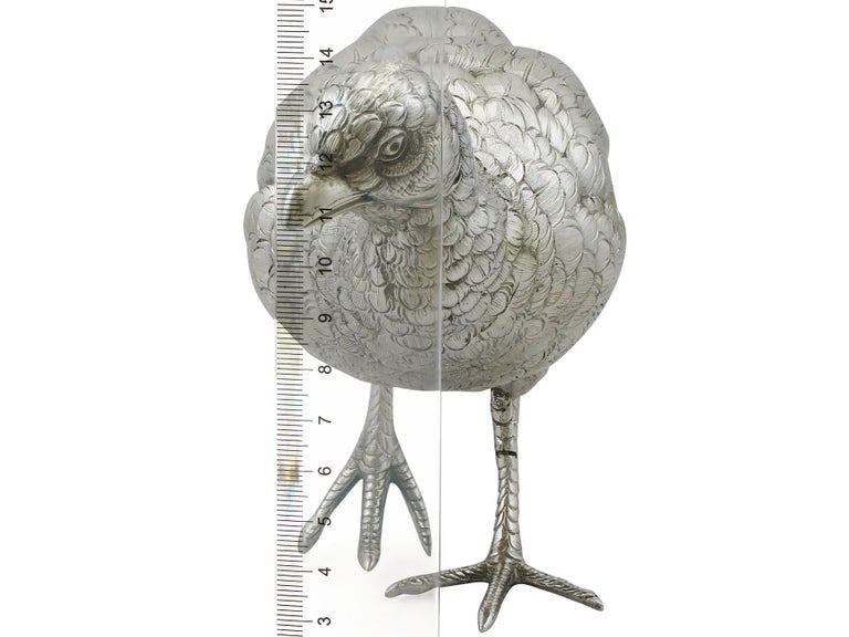 Vintage Dutch Silver Table Pheasant For Sale at 1stDibs | silver ...