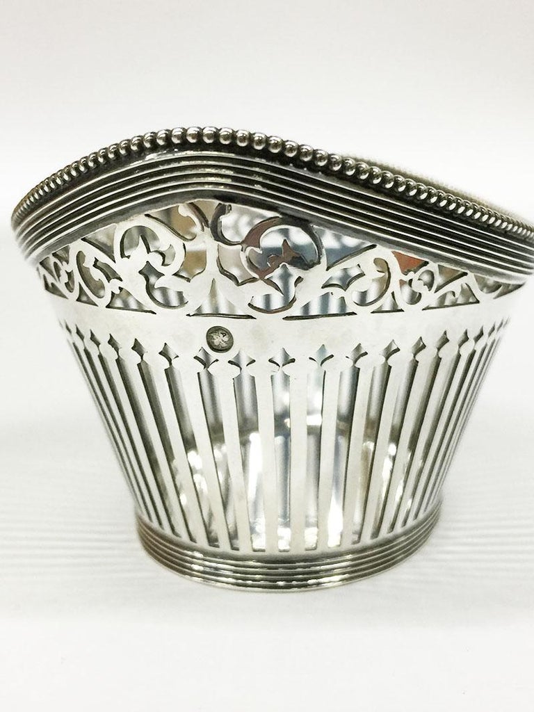 Dutch Small Silver Bonbon Basket by Bonebakker and Zoon, 1912 ...