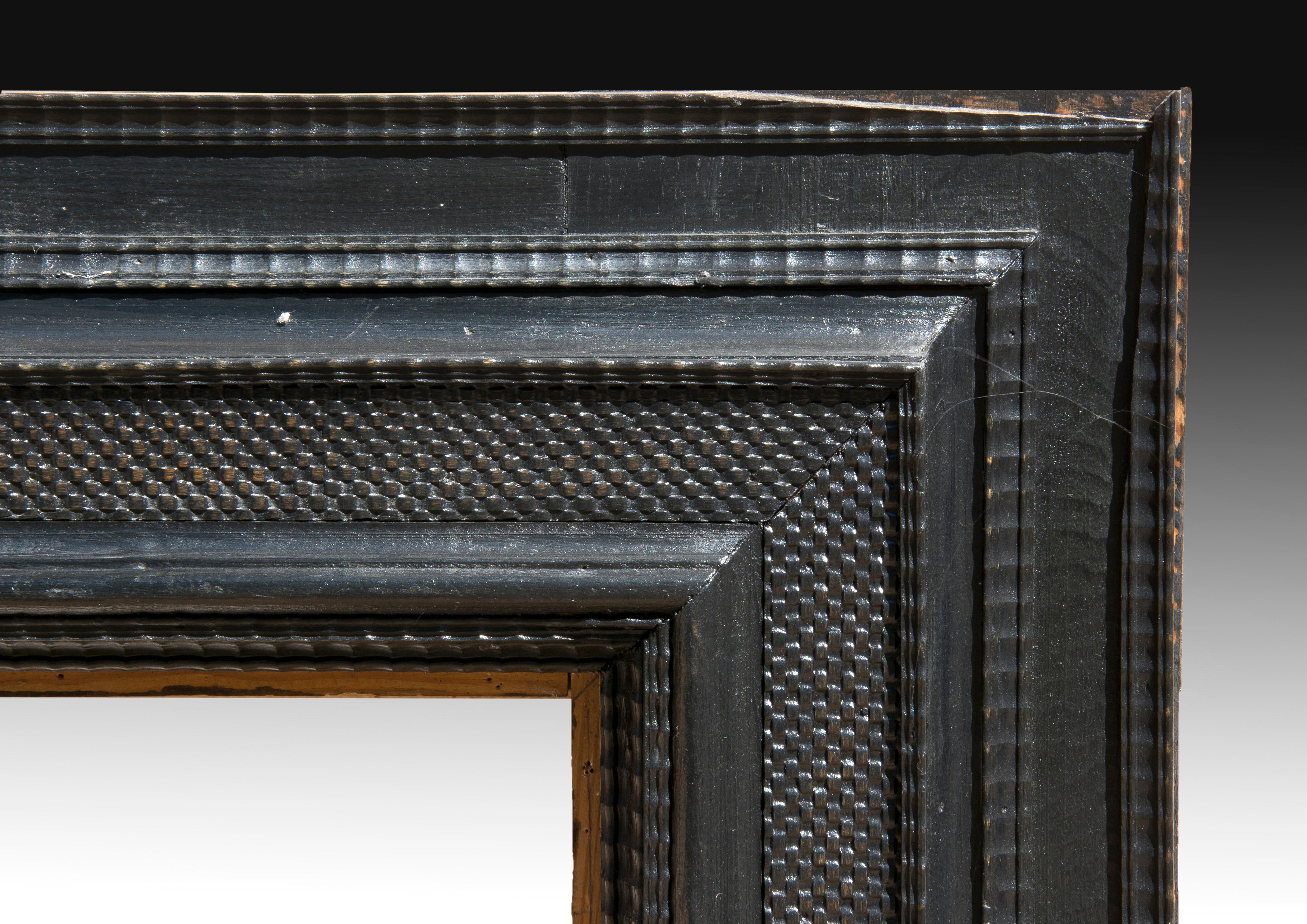 Dutch Style Frame, Ebonized Wood, 19th Century at 1stDibs