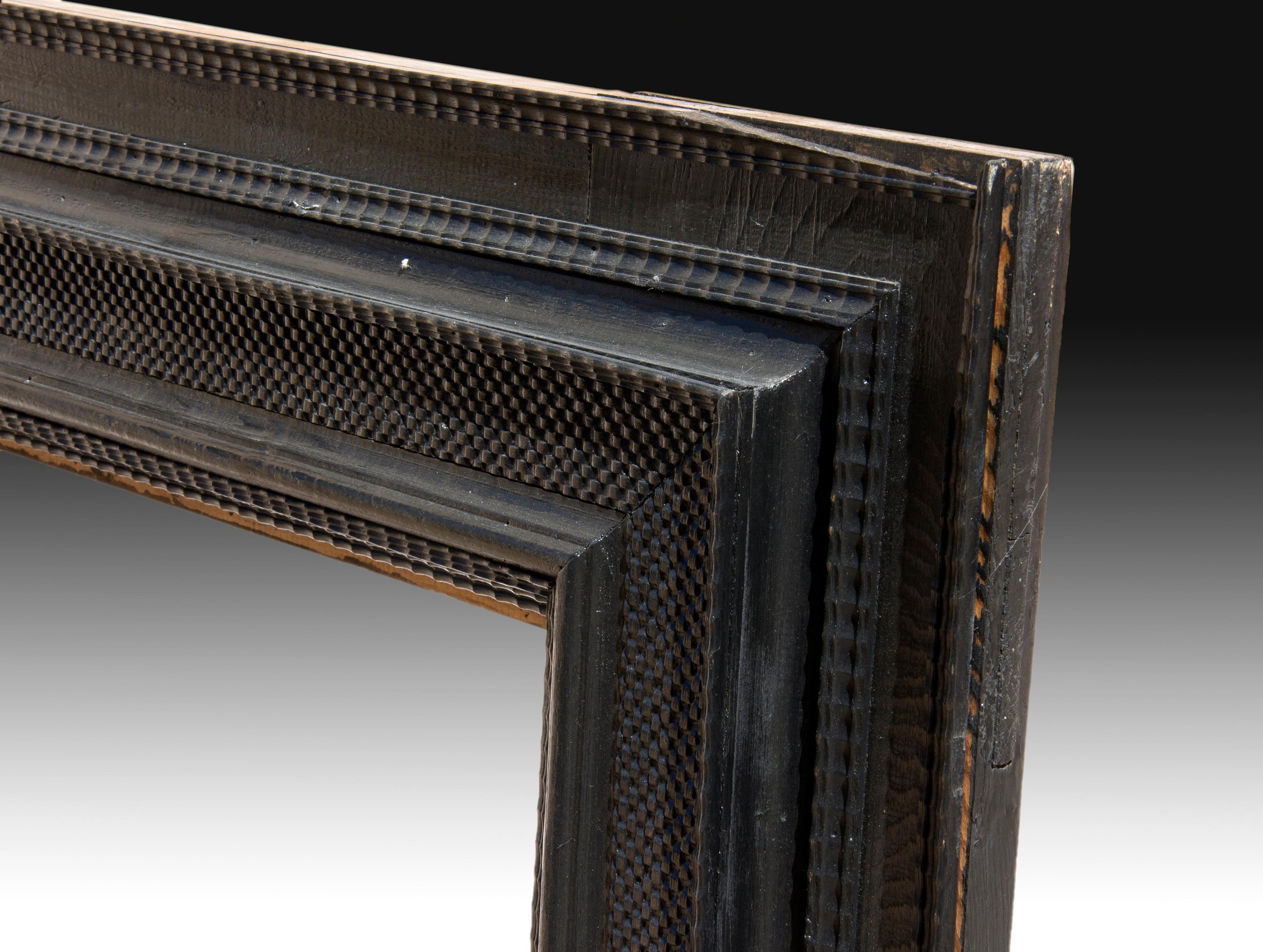 Dutch Style Frame, Ebonized Wood, 19th Century at 1stDibs