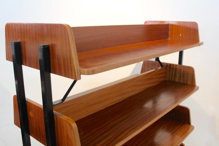 Dutch Teak Wood Shelving Free Standing Library For Sale at 1stDibs ...