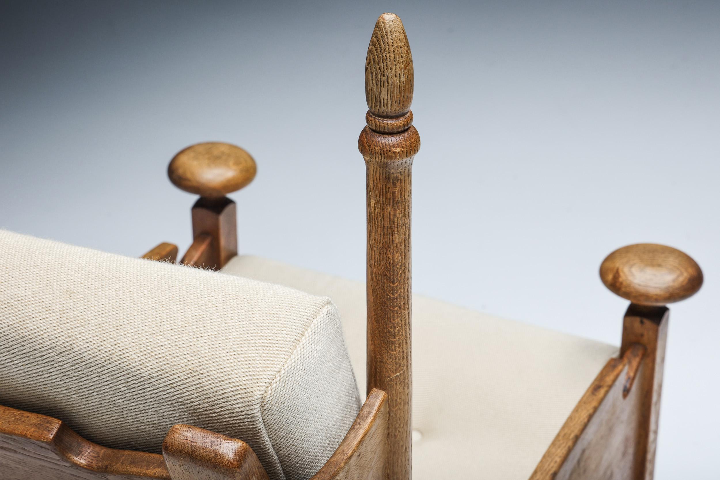 Dutch Throne Chair in Wood and Fabric, circa 1950s For Sale at 1stDibs ...