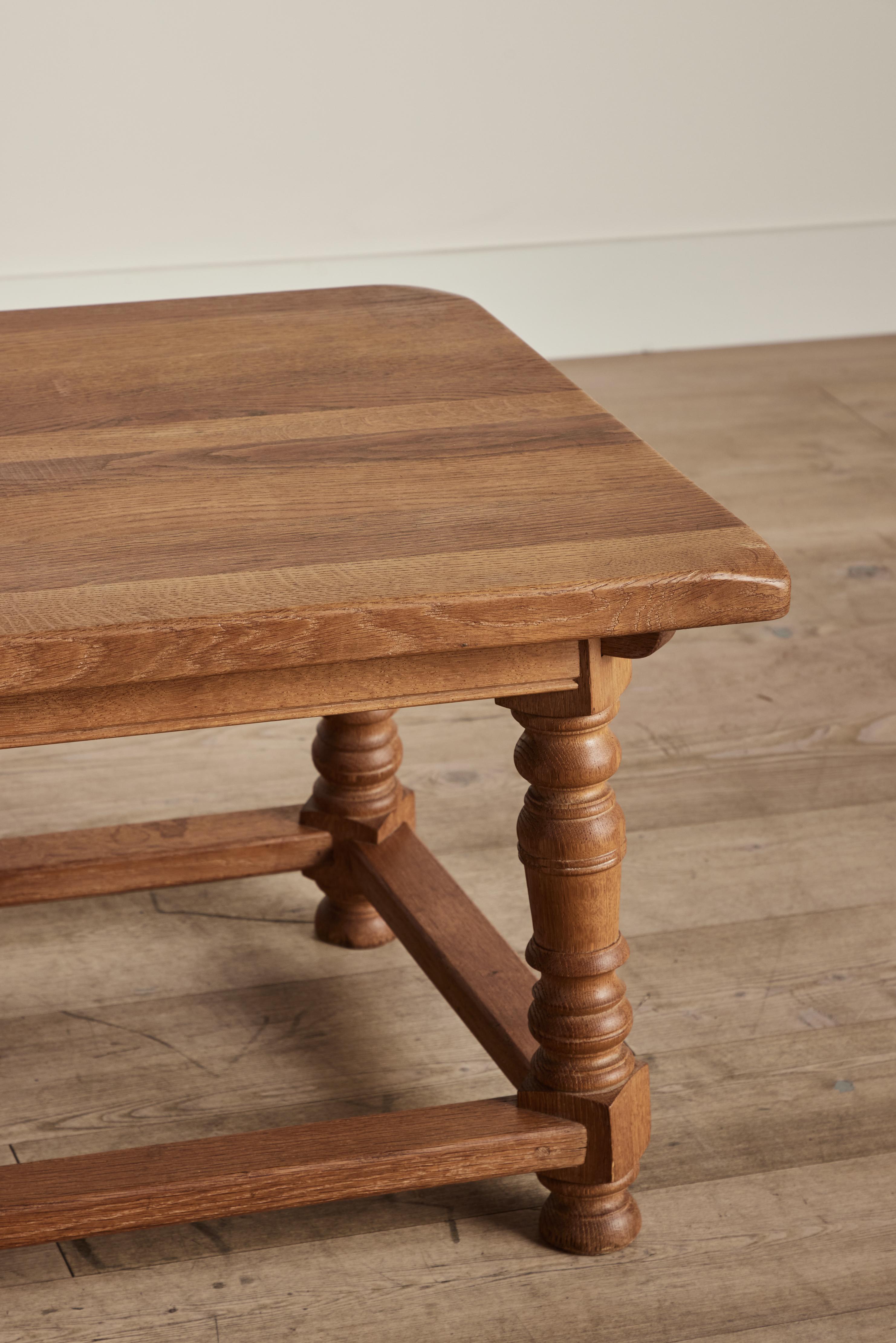 Dutch Turned Wood Coffee Table For Sale at 1stDibs