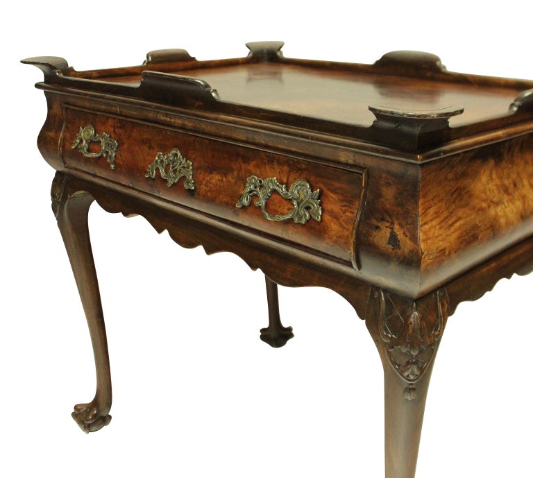 Dutch Walnut Silver Table For Sale at 1stDibs