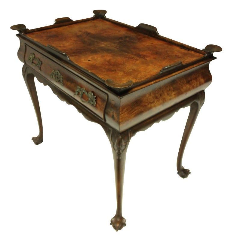 Dutch Walnut Silver Table For Sale at 1stDibs