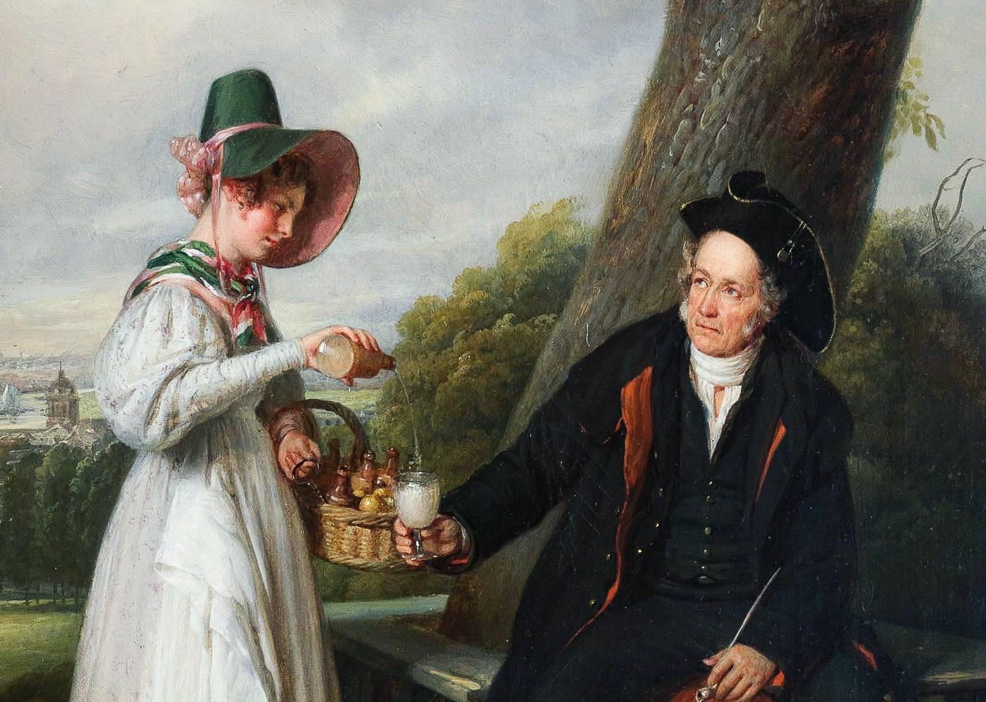 Duval le Camus Pierre French Romantic Period Oil on Canvas Father and ...