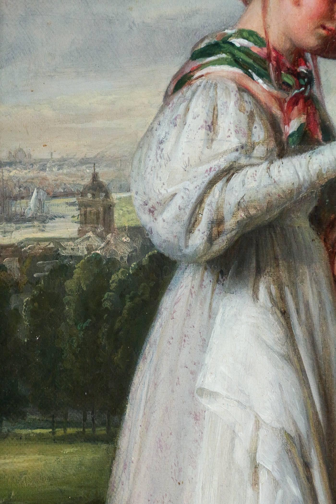 Duval le Camus Pierre French Romantic Period Oil on Canvas Father and ...