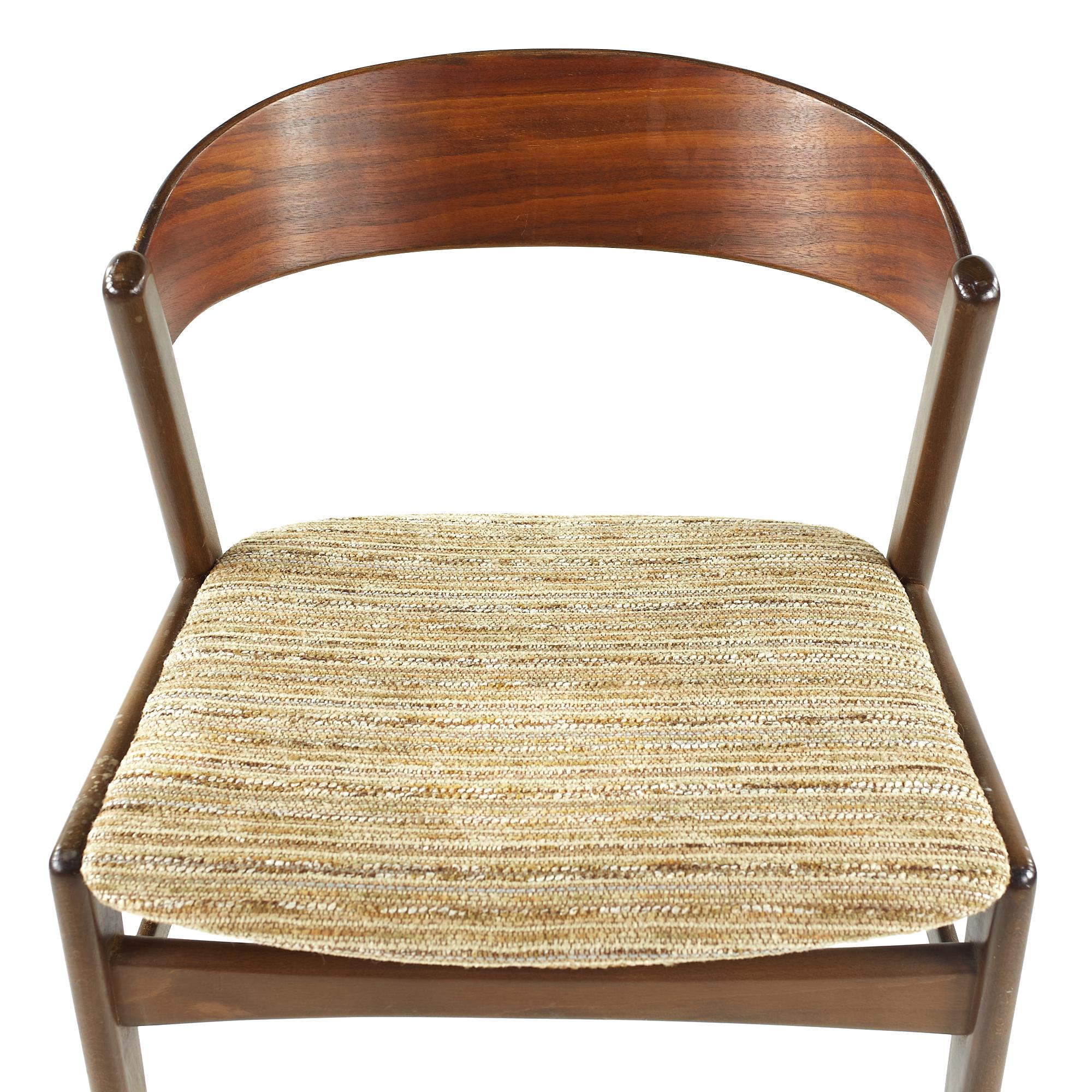 DUX Mid Century Teak Ribbon Back Dining Chairs - Set of 4 For Sale at ...