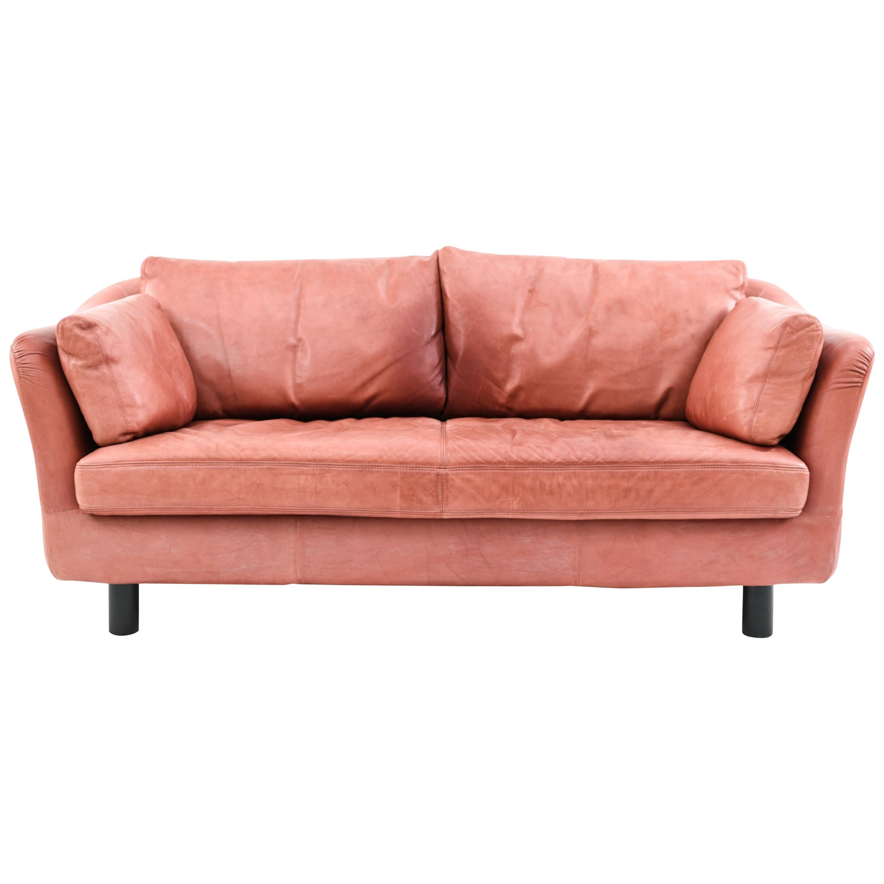 DUX Swedish Midcentury Leather Sofa at 1stDibs